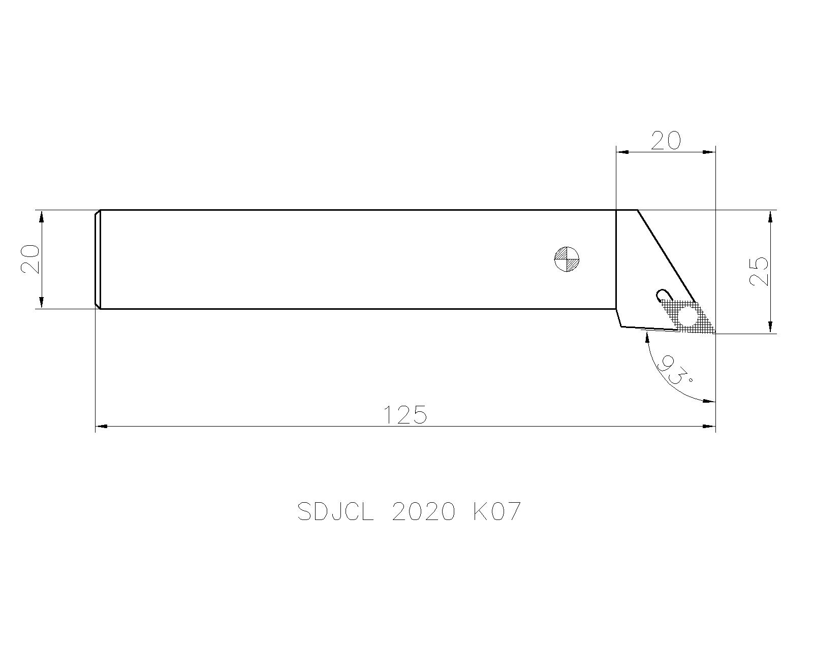 Ingersoll Cutting Tools - Metal Working Tools - SDJCR/L : 3602714 - SDJCL 2020 K07