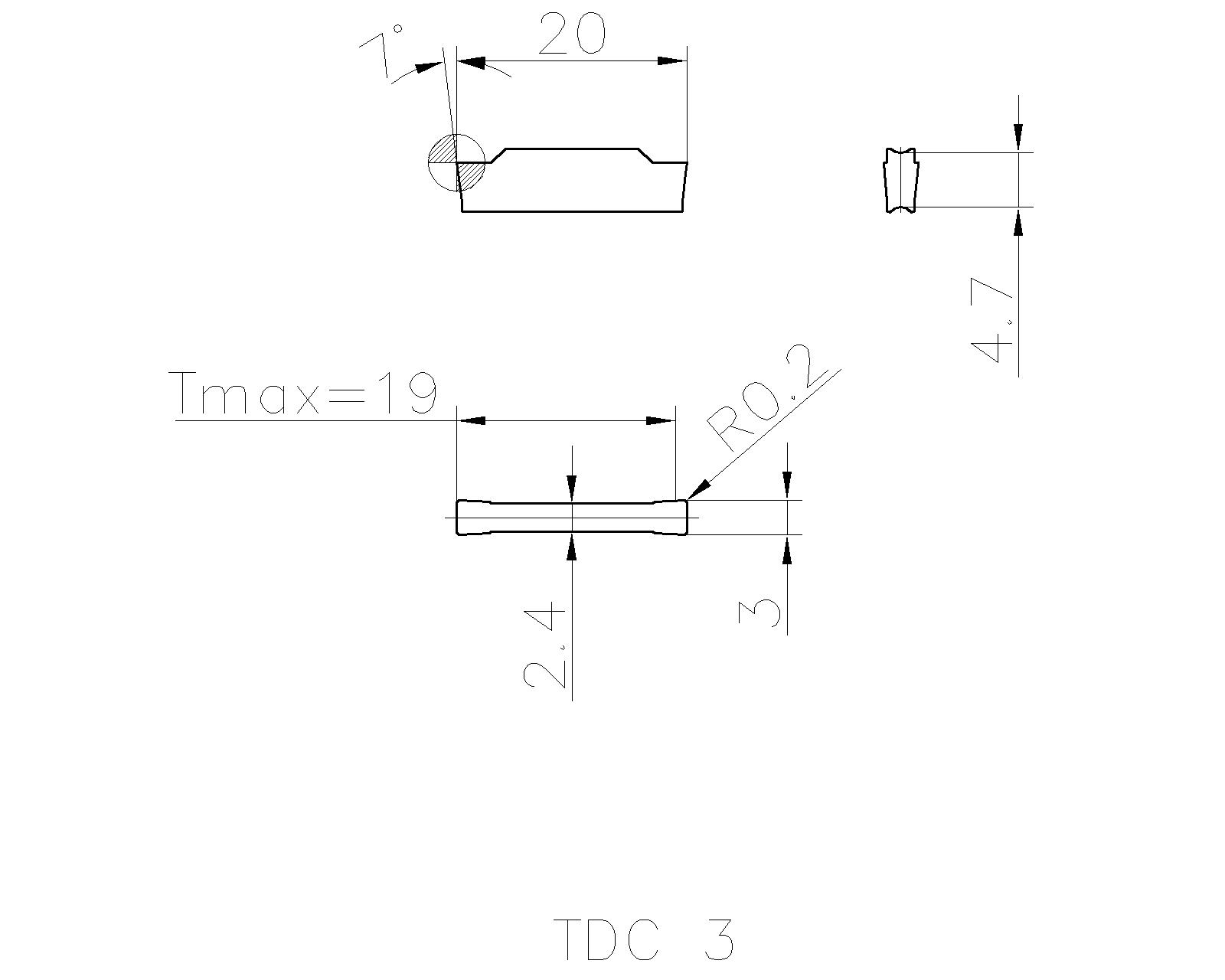 Ingersoll Cutting Tools - Metal Working Tools - TDC : 6000203 - TDC 3