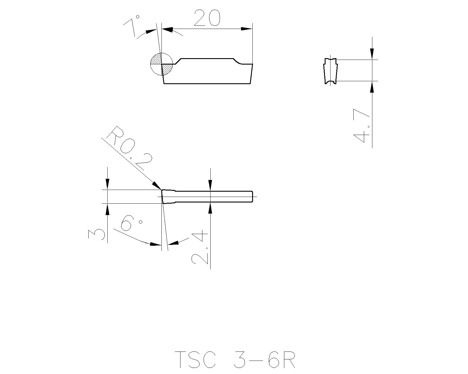Ingersoll Cutting Tools - Metal Working Tools - TSC : 6000247 - TSC 3-6R