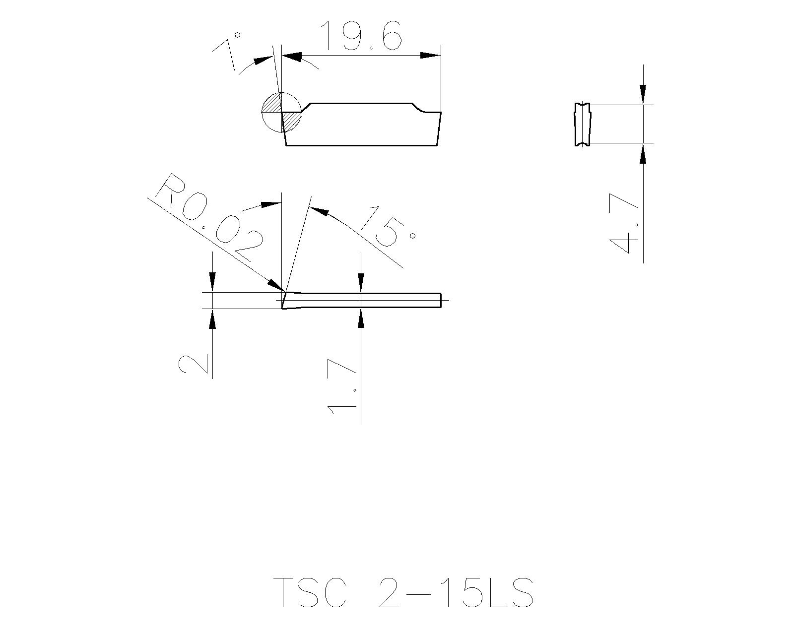 Ingersoll Cutting Tools - Metal Working Tools - TSC : 6000399 - TSC 2-15LS