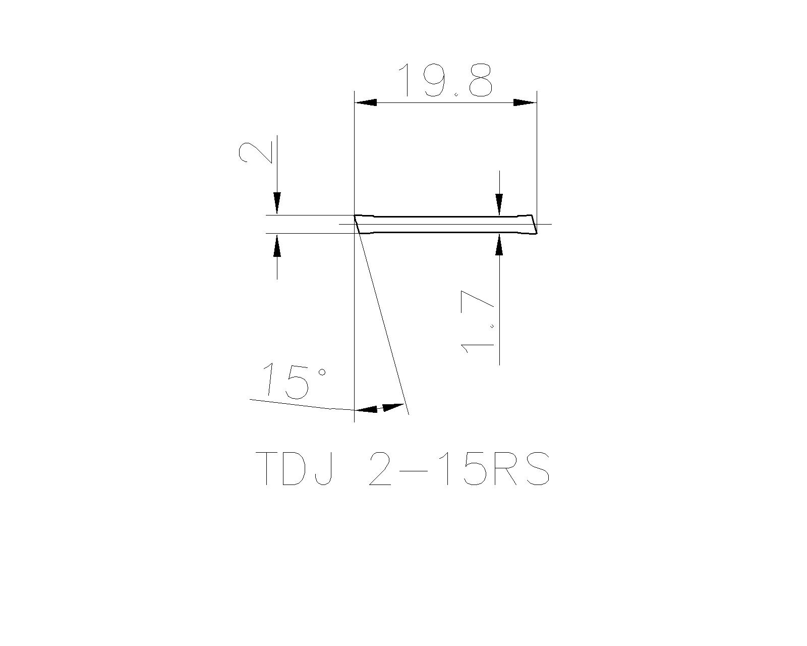 Ingersoll Cutting Tools - Metal Working Tools - TDJ : 6000414 - TDJ 2-15RS