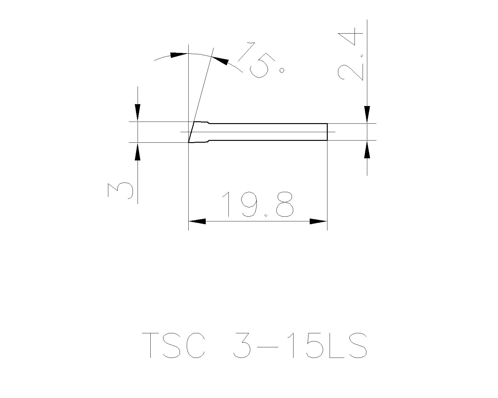 Ingersoll Cutting Tools - Metal Working Tools - TSC : 6000460 - TSC 3-15LS