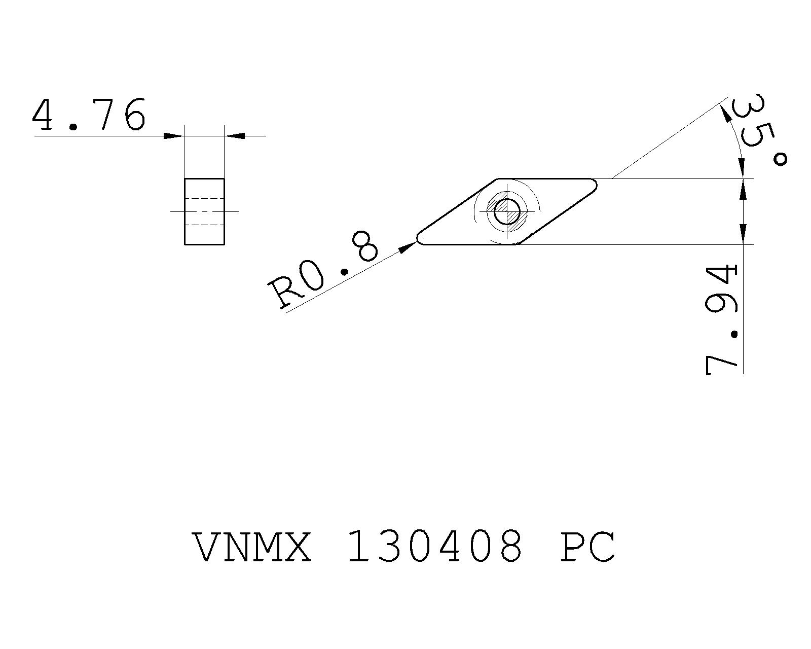 Ingersoll Cutting Tools - Metal Working Tools - VNMX 1304_ PC (RT ...
