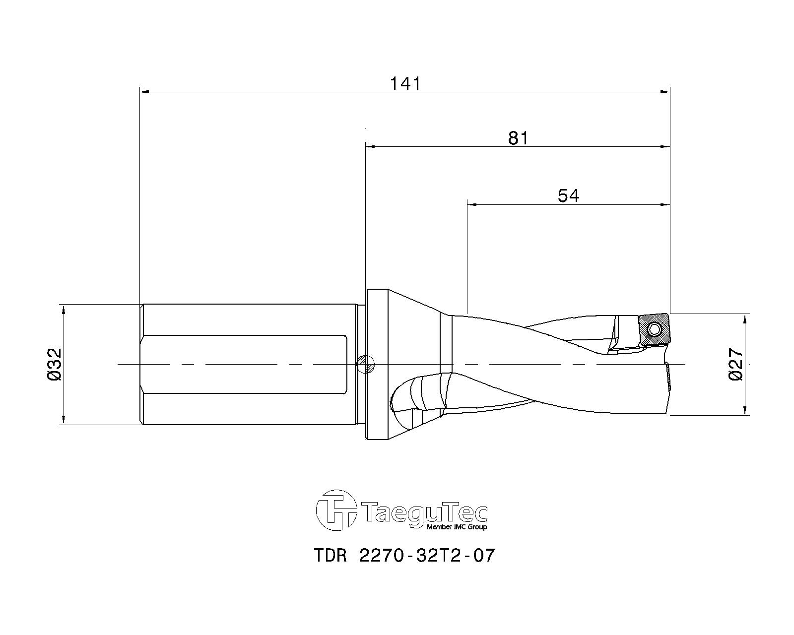 TaeguTec Cutting Tools - Metal Working Tools - TDR-2XD (DIA 12.5-50 ...