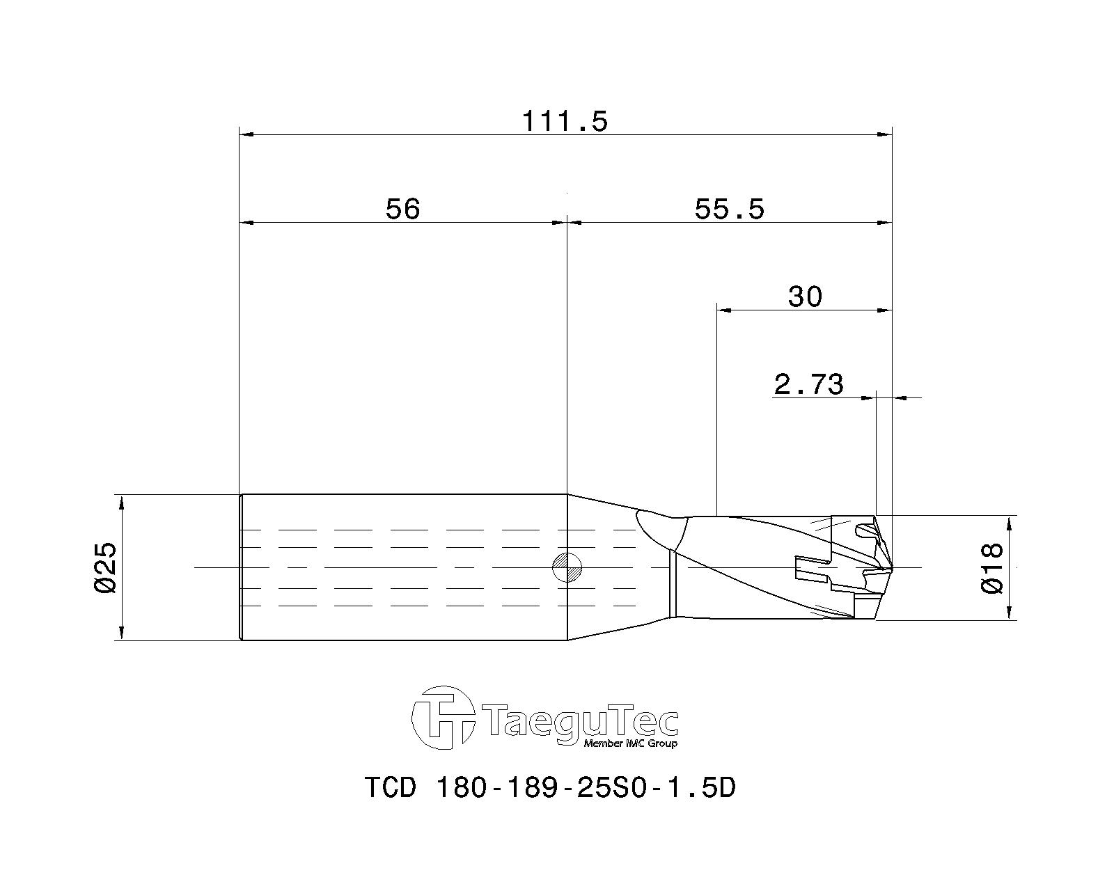 TaeguTec Cutting Tools - Metal Working Tools - TCD-1.5XD (CYLINDRICAL ...