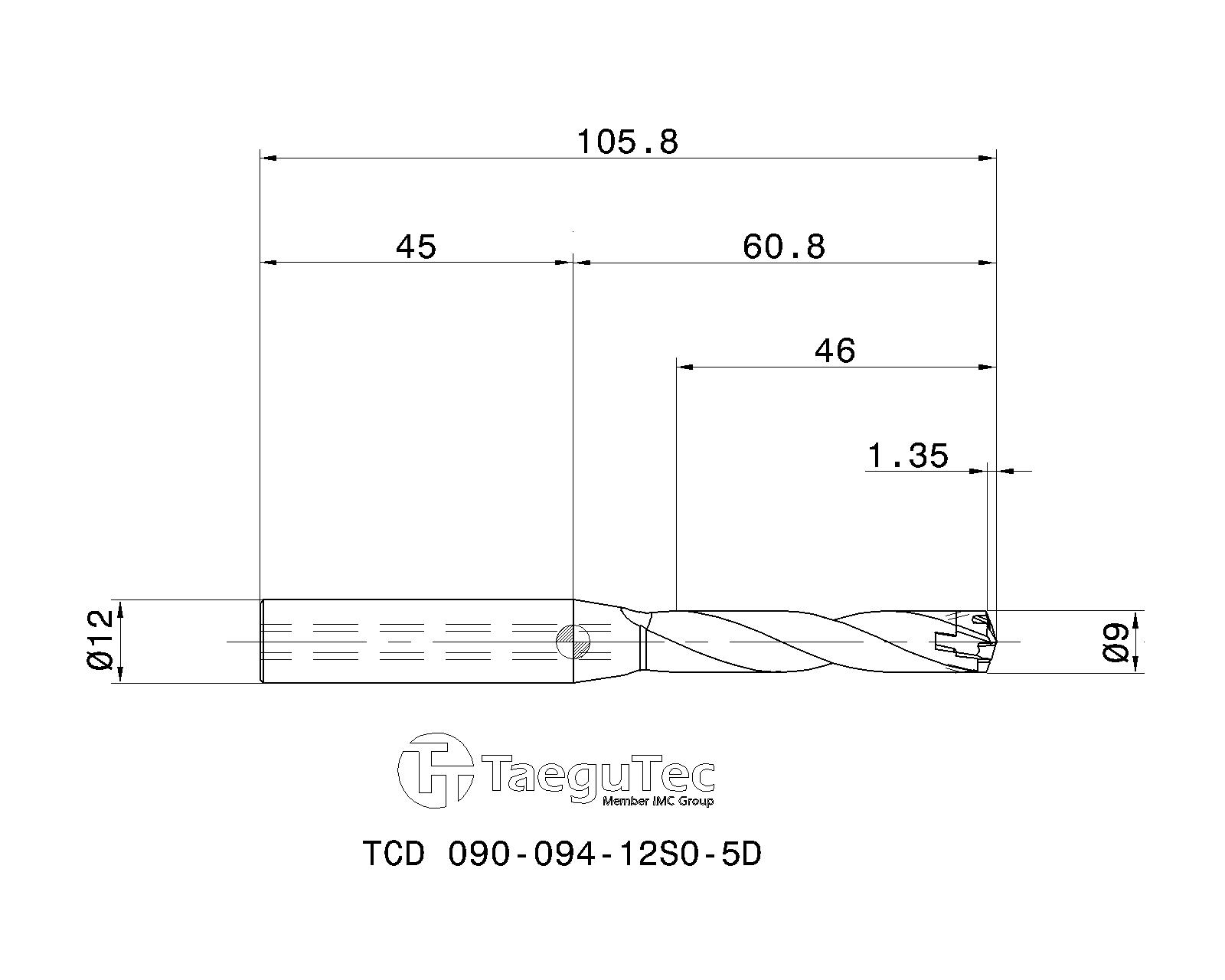 TaeguTec Cutting Tools - Metal Working Tools - TCD-5XD (CYLINDRICAL ...