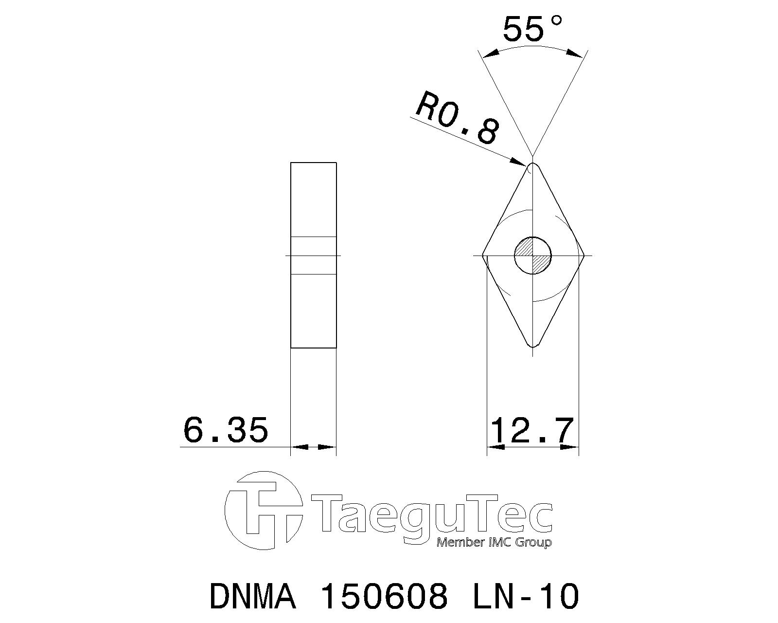 TaeguTec Cutting Tools - Metal Working Tools - DNGA-PCD : 5403609 ...