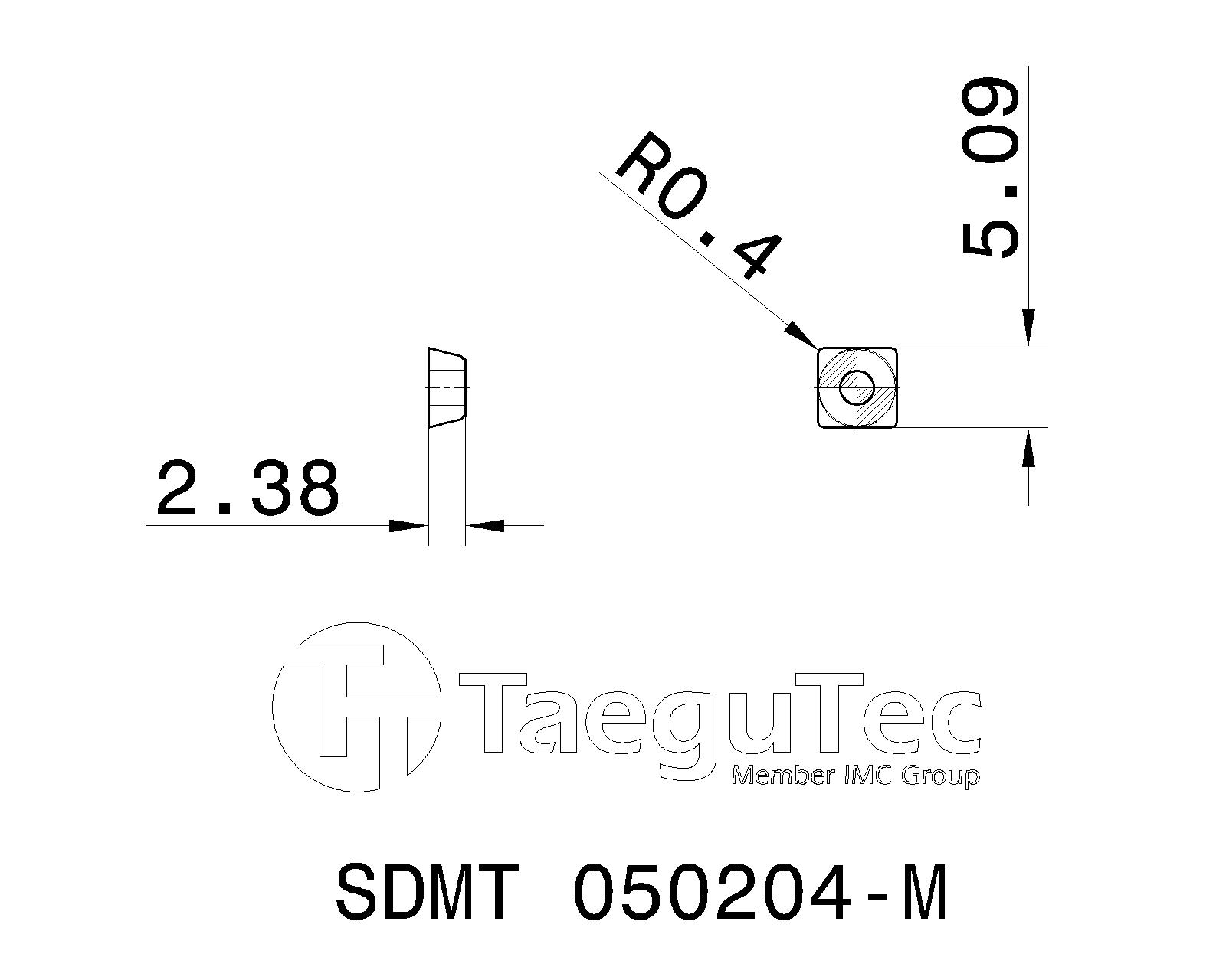 TaeguTec Cutting Tools - Metal Working Tools - SDMT 05-M : 5615264 ...