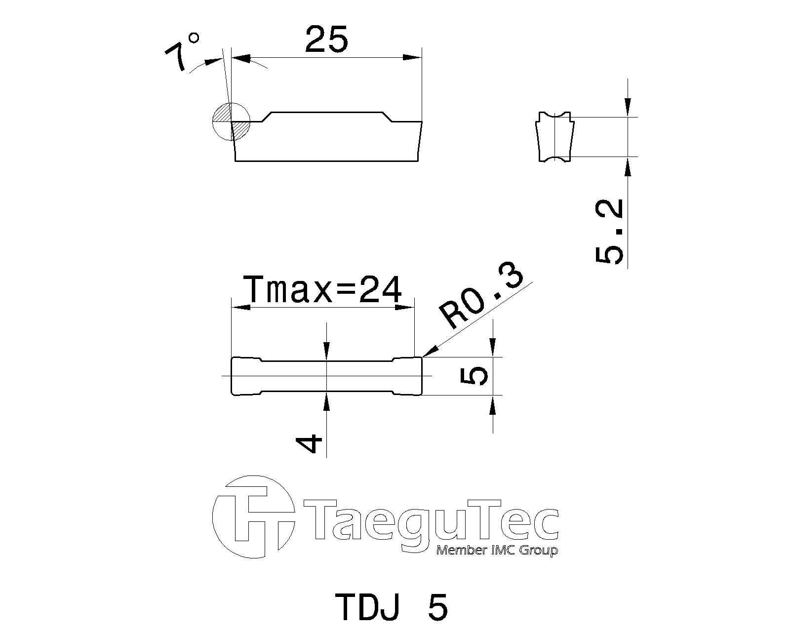 TaeguTec Cutting Tools - Metal Working Tools - TDJ (Double-ended ...