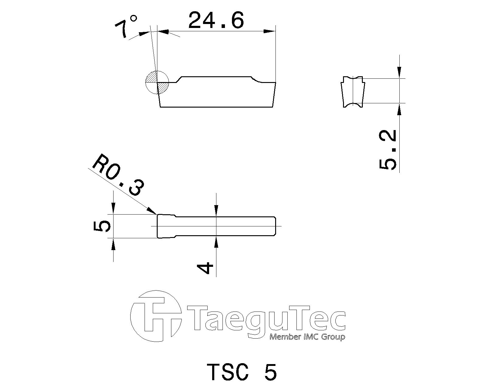 TaeguTec Cutting Tools - Metal Working Tools - TSC (Single-ended ...
