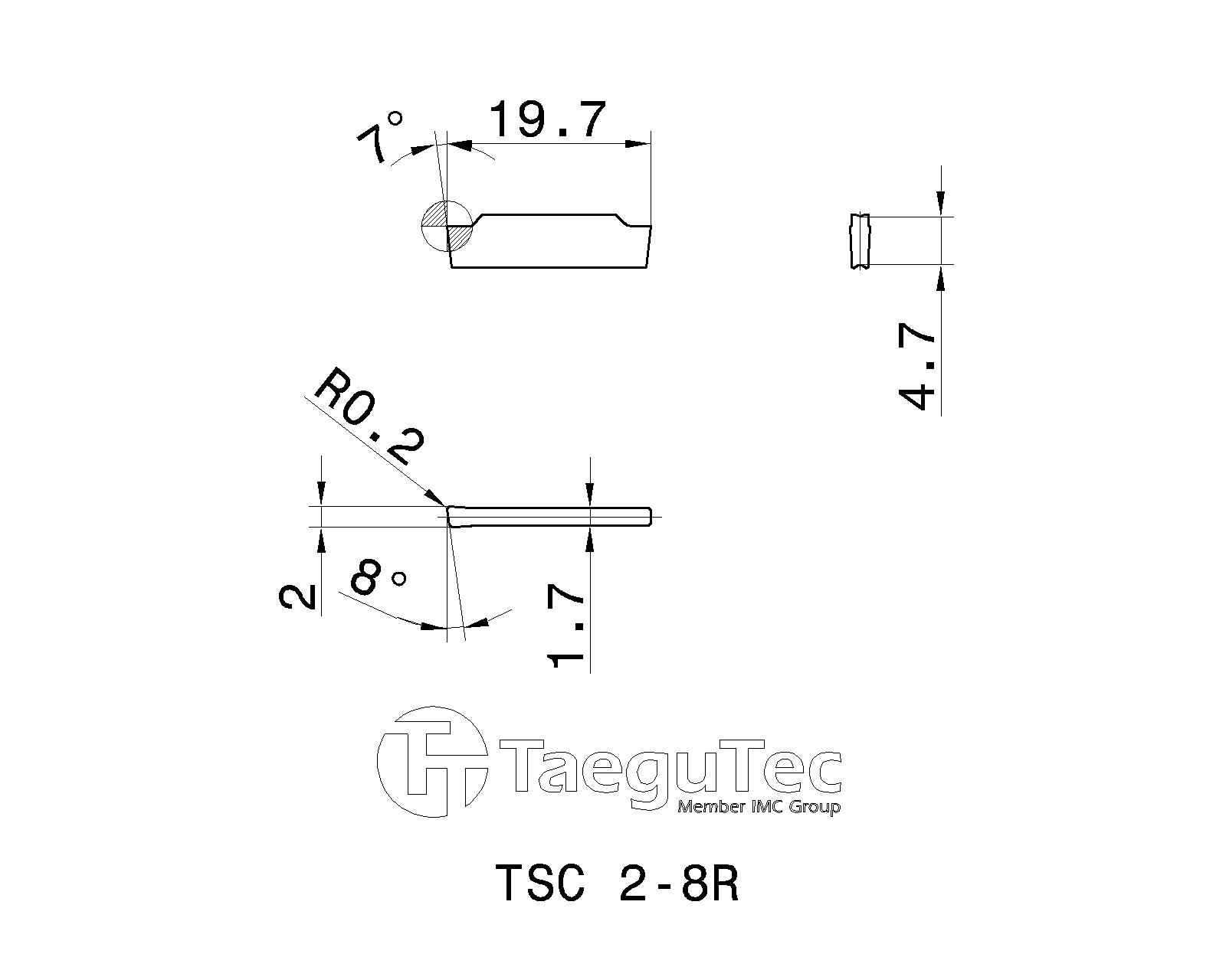 TaeguTec Cutting Tools - Metal Working Tools - TSC-R/L (Single-ended ...