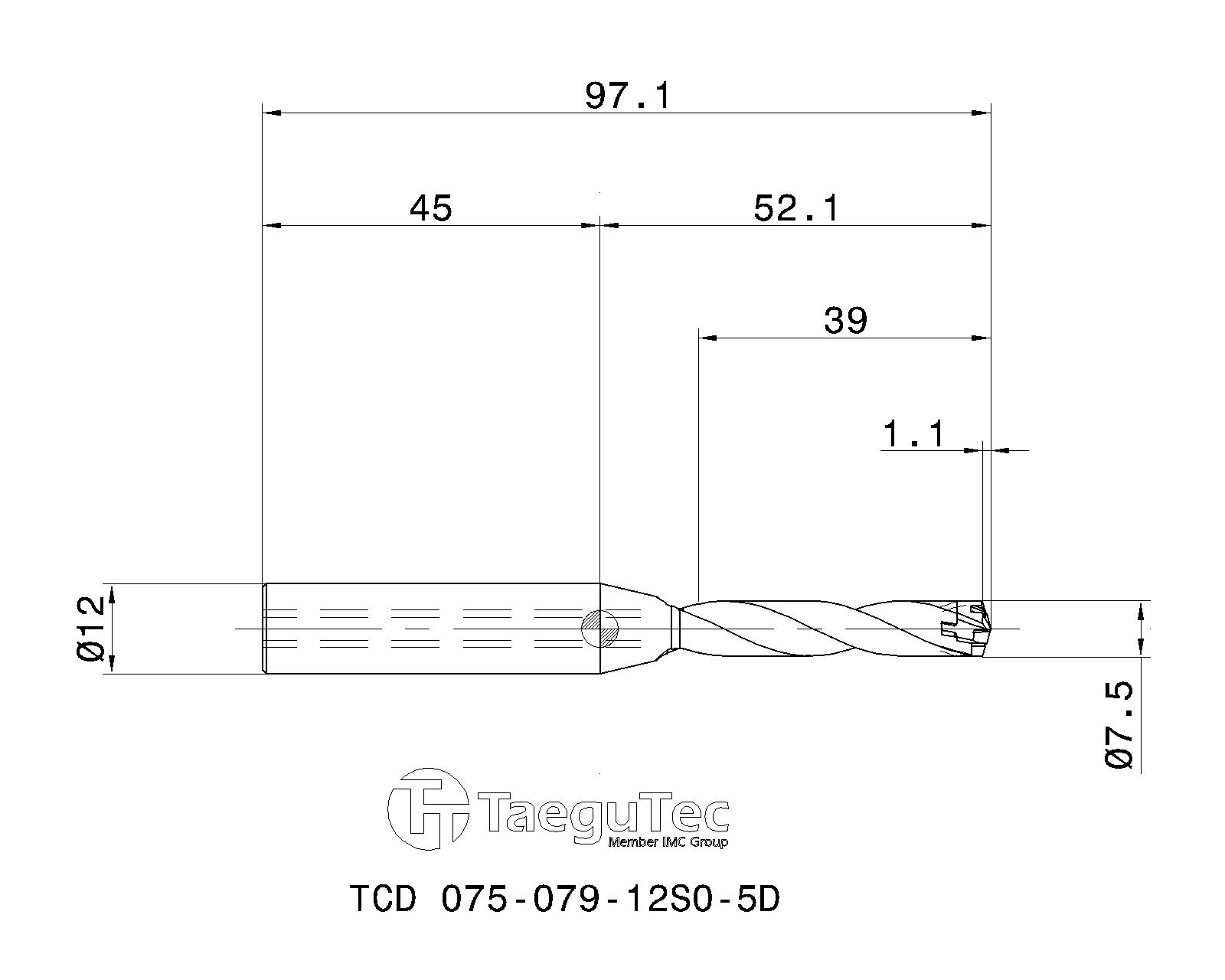 TaeguTec Cutting Tools - Metal Working Tools - TCD-5XD (CYLINDRICAL ...