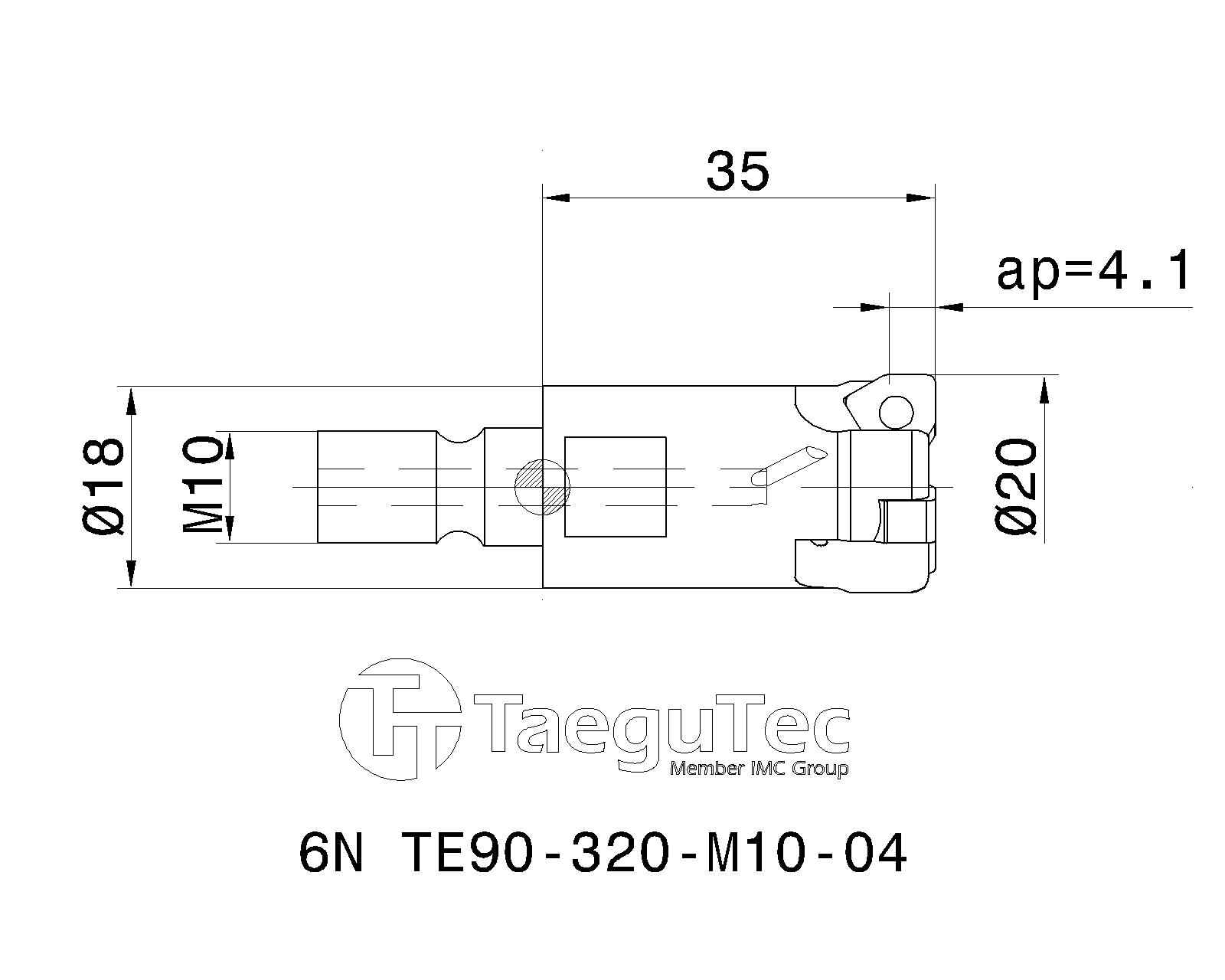 TaeguTec Cutting Tools - Metal Working Tools - 6N TE90-M-04 : 6146524 ...