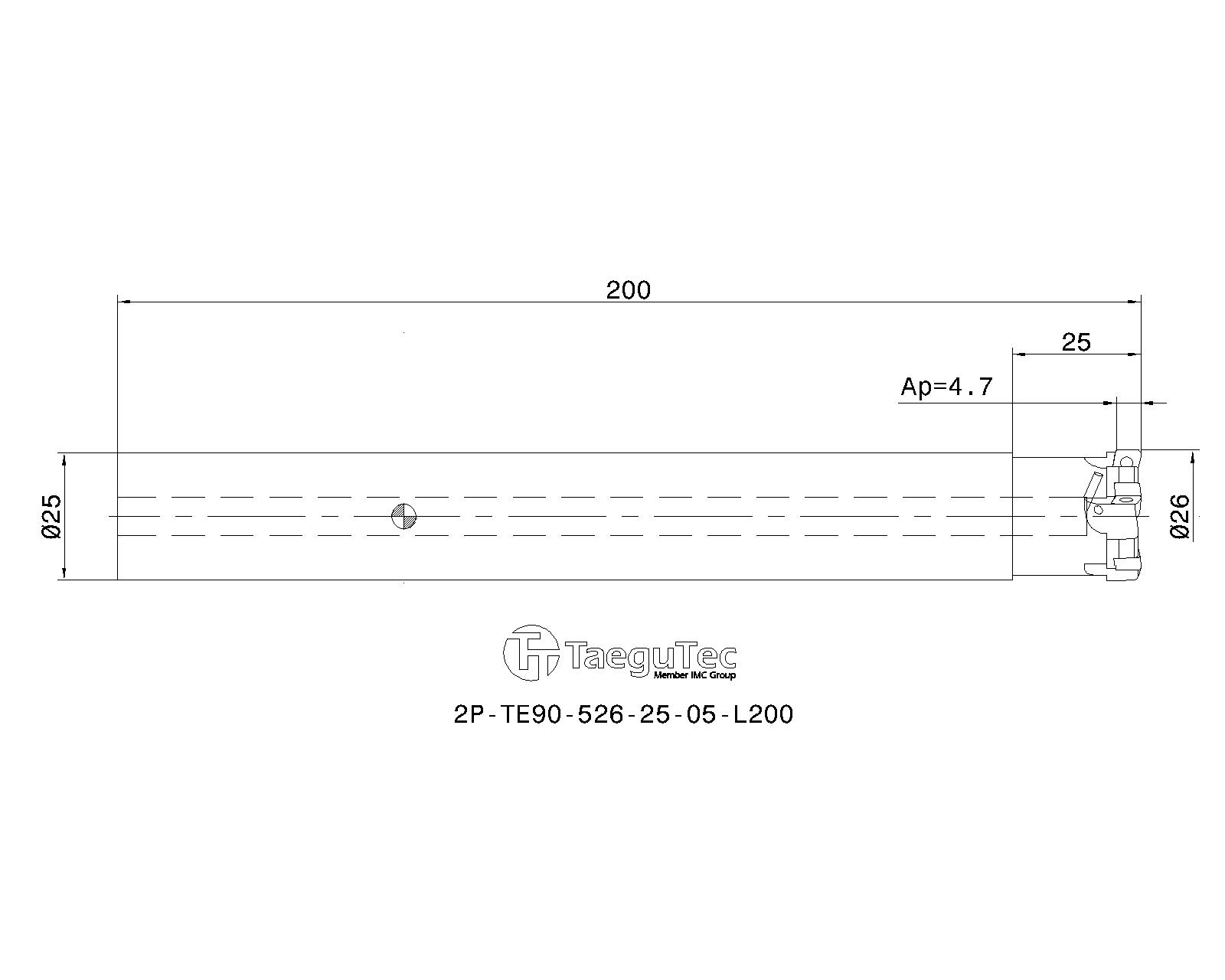 TaeguTec Cutting Tools - Metal Working Tools - 2P-TE90-05 : 6165607 ...