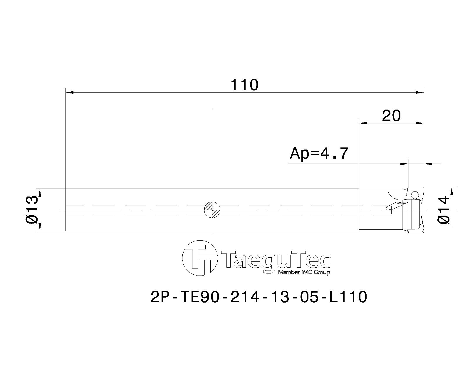 TaeguTec Cutting Tools - Metal Working Tools - 2P-TE90-05 : 6180580 ...