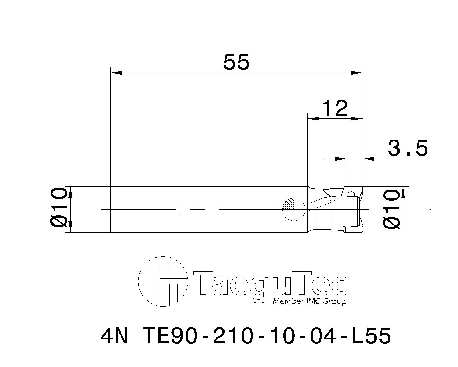 TaeguTec Cutting Tools - Metal Working Tools - 4N TE90-04 : 6219877 ...