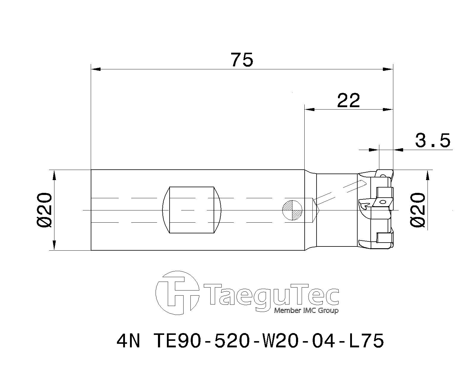 TaeguTec Cutting Tools - Metal Working Tools - 4N TE90-04 : 6219880 ...