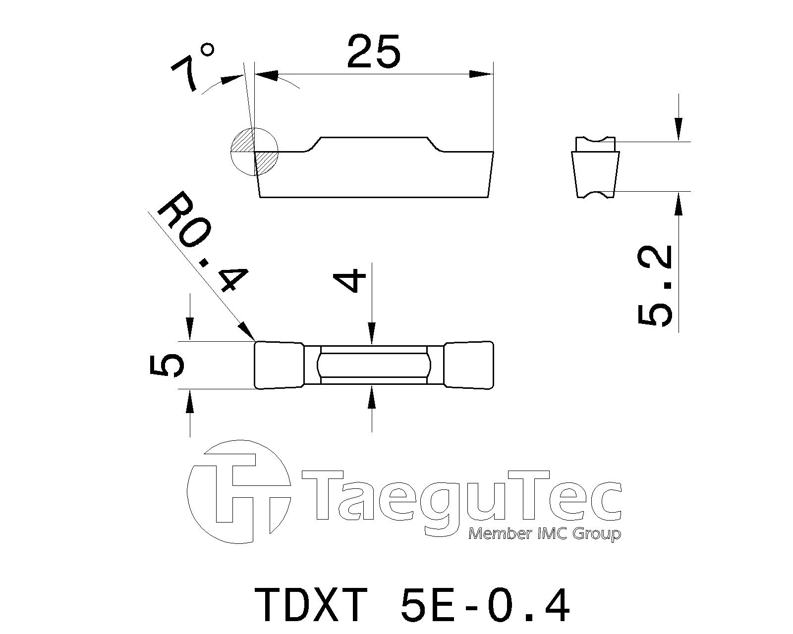 TaeguTec Cutting Tools - Metal Working Tools - TDXT-E : 6224478 - TDXT ...