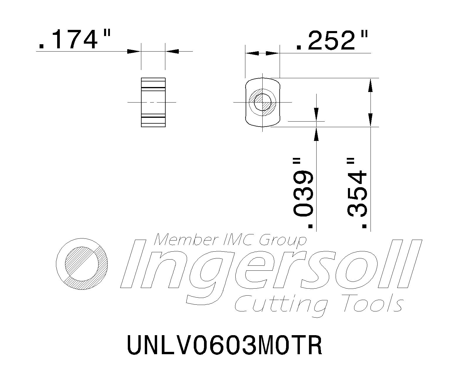 TaeguTec Cutting Tools - Metal Working Tools - BLMV 06-M : 6226563 - BLMV 0603R-M