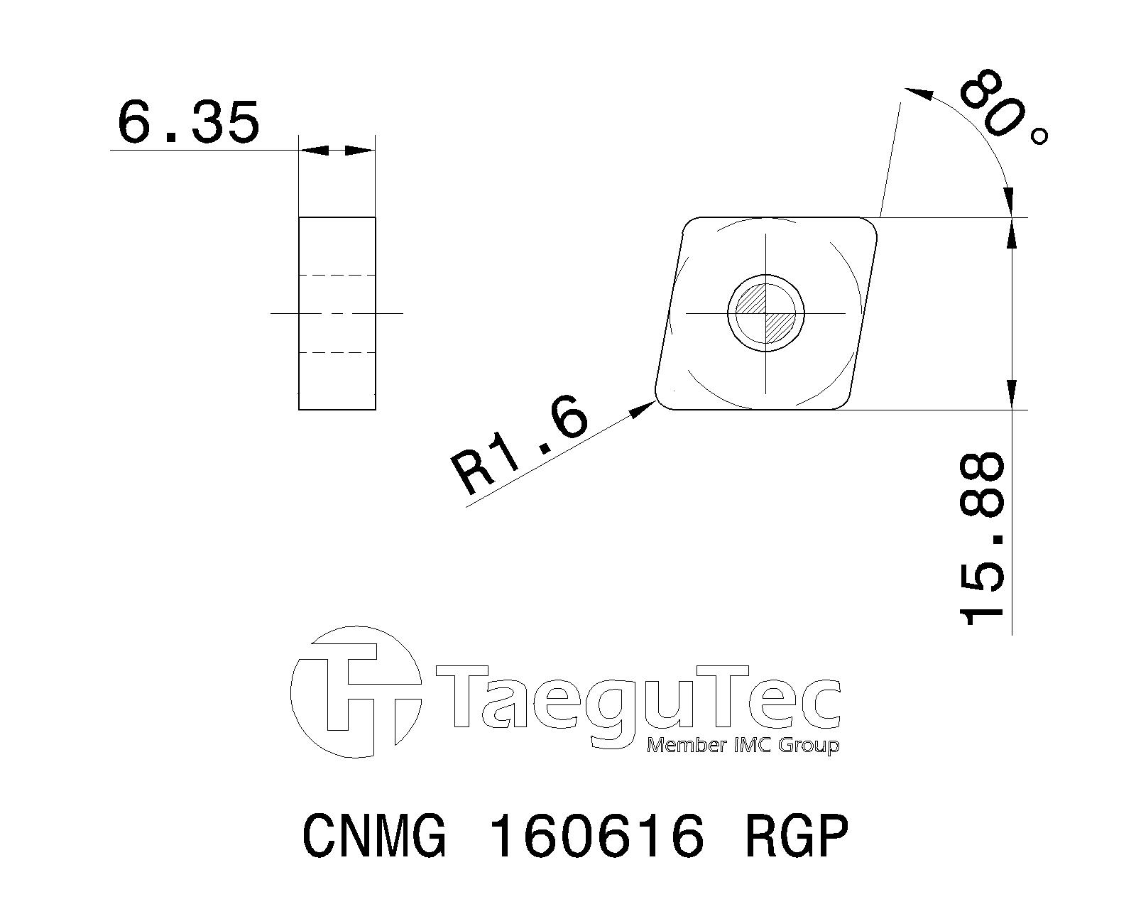 TaeguTec Cutting Tools - Metal Working Tools - CNMG-RGP. : 6240813 ...