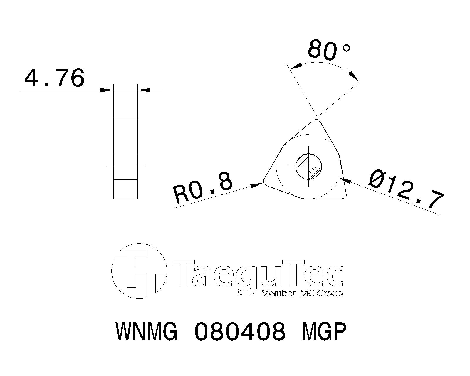 TaeguTec Cutting Tools - Metal Working Tools - WNMG-MGP. : 6300639 ...