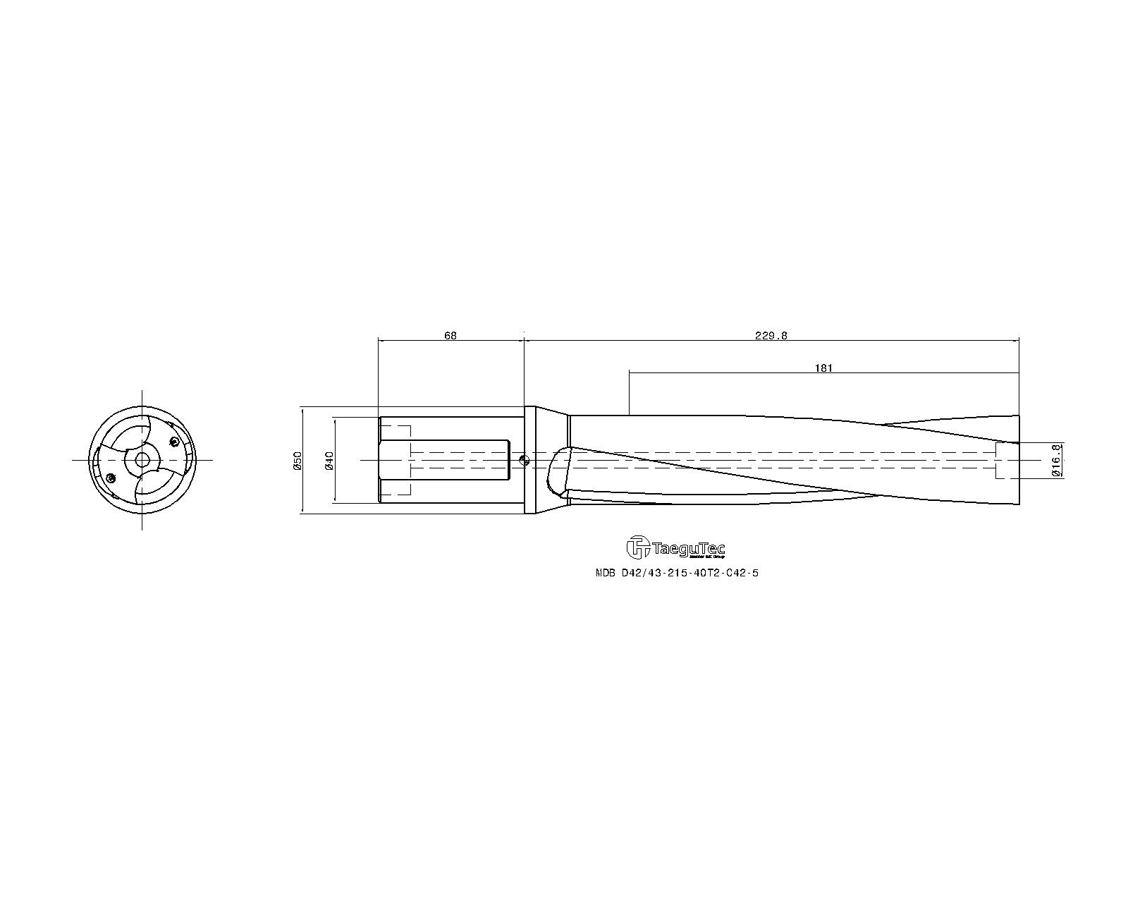 TaeguTec Cutting Tools - Metal Working Tools - MDB...T2-5 : 6314506 ...