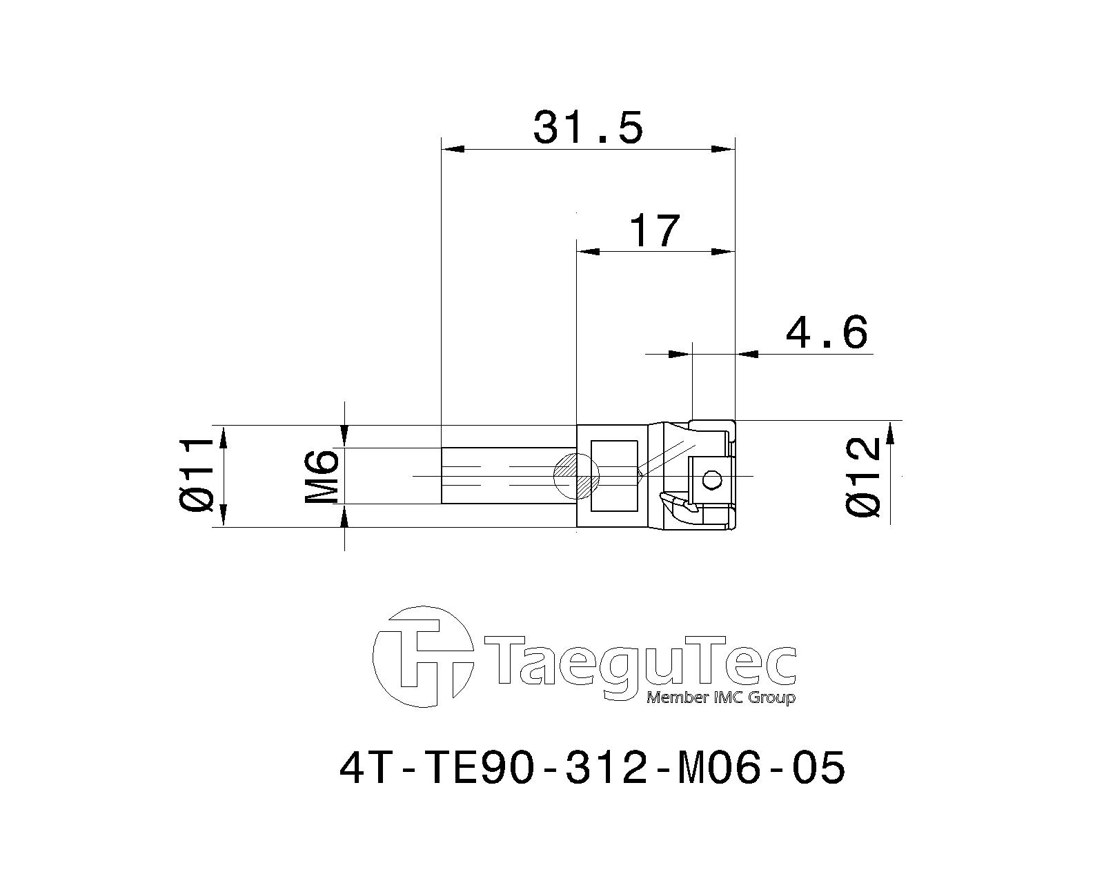 TaeguTec Cutting Tools - Metal Working Tools - 4T-TE90-M-05 : 6322110 ...