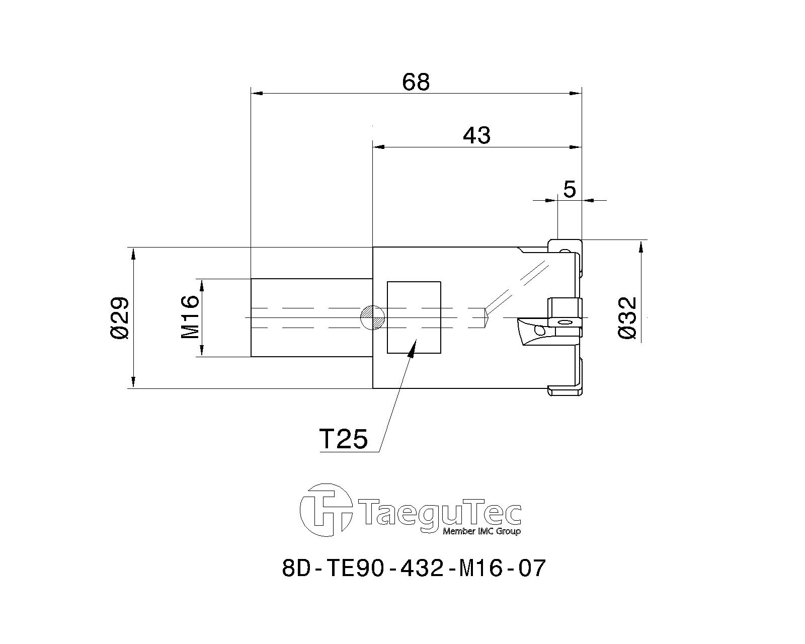 TaeguTec Cutting Tools - Metal Working Tools - 8D-TE90-M-07 : 6322407 ...