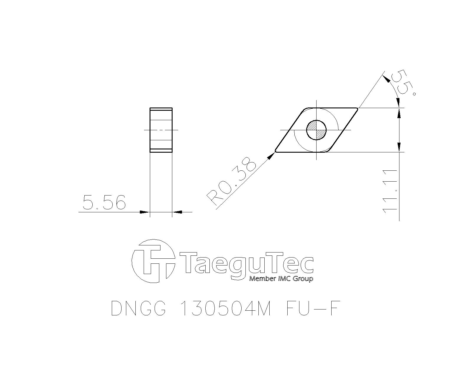 TaeguTec Cutting Tools - Metal Working Tools - DNGG-FU-F (RHINO-SWISS ...
