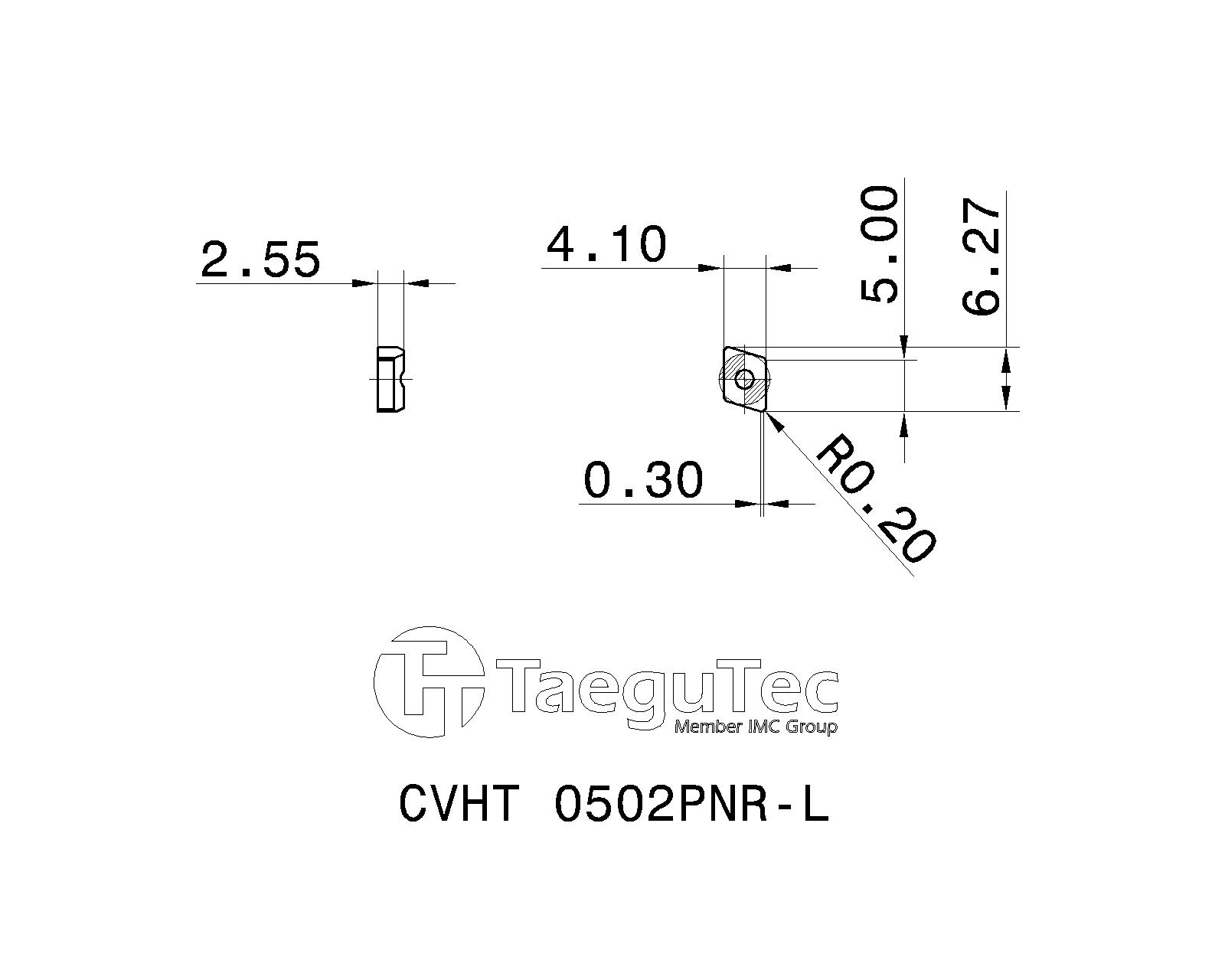 TaeguTec Cutting Tools - Metal Working Tools - CVHT 0502PNR-L : 6327173 ...