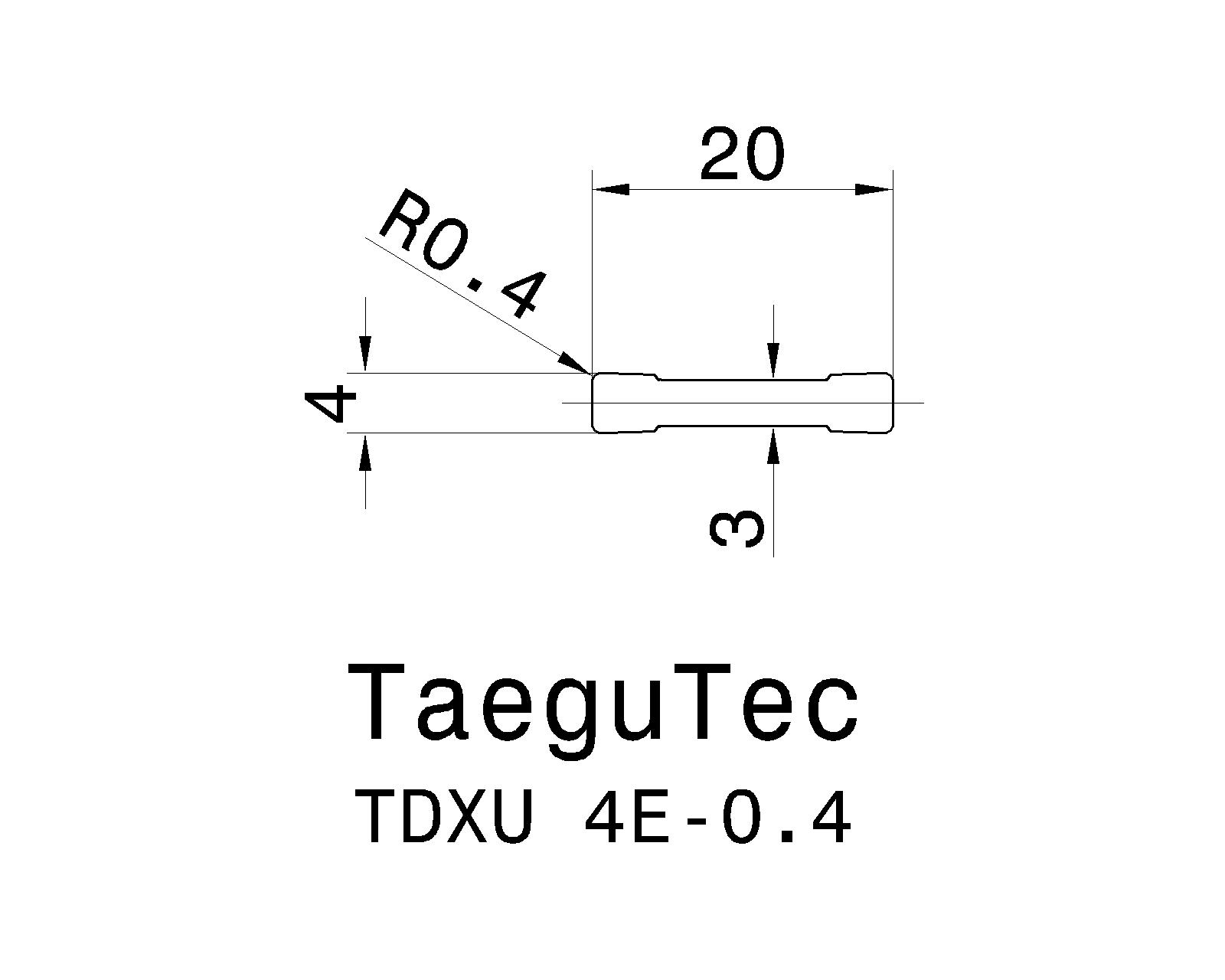 TaeguTec Cutting Tools - Metal Working Tools - TDXU-E : 6400404 - TDXU ...