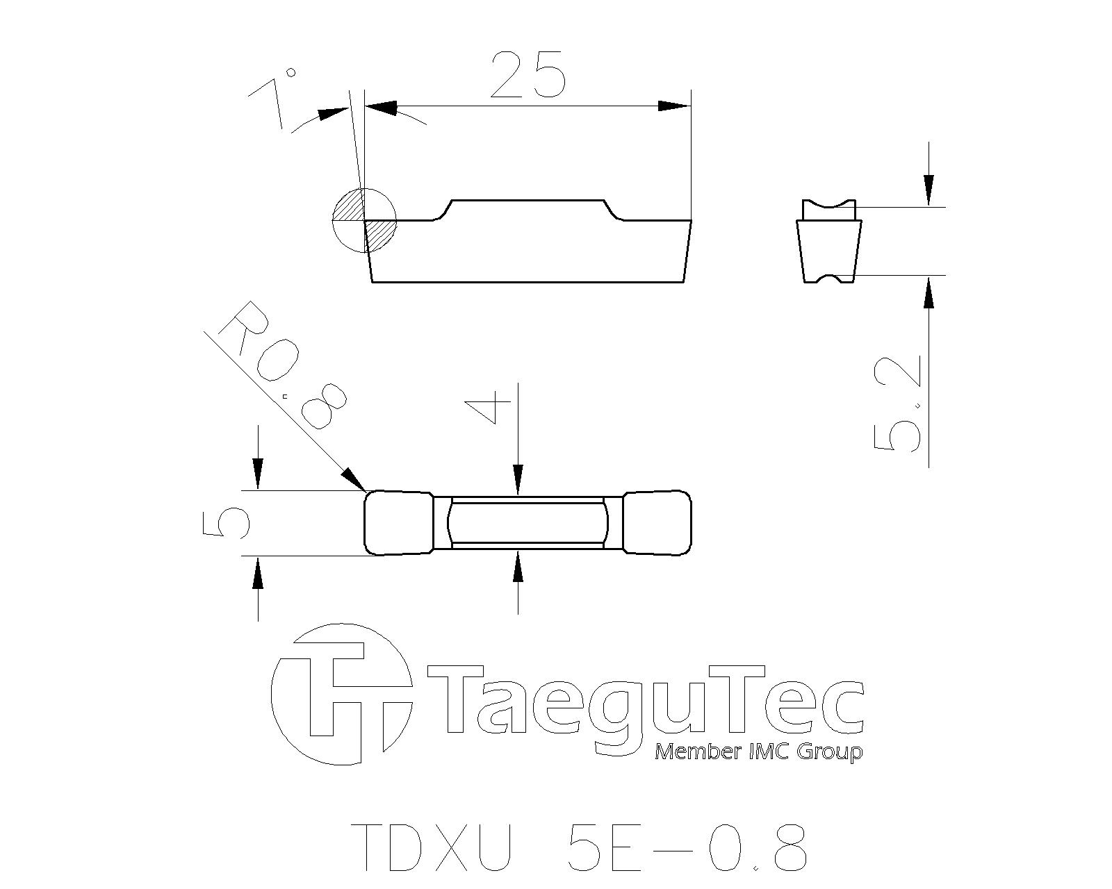 TaeguTec Cutting Tools - Metal Working Tools - TDXU-E : 6402082 - TDXU ...