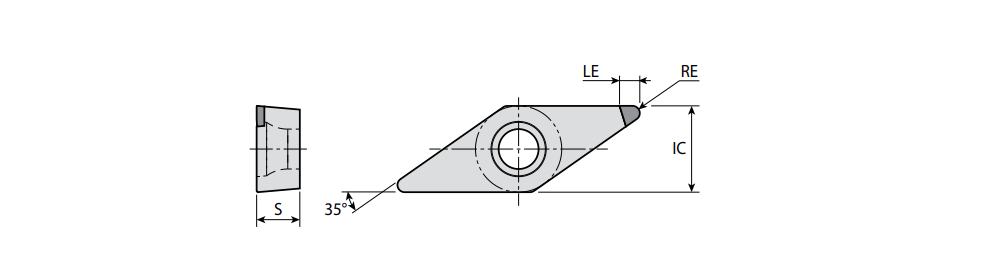 TaeguTec Cutting Tools - Metal Working Tools - Turning - Inserts - VCGT-CF