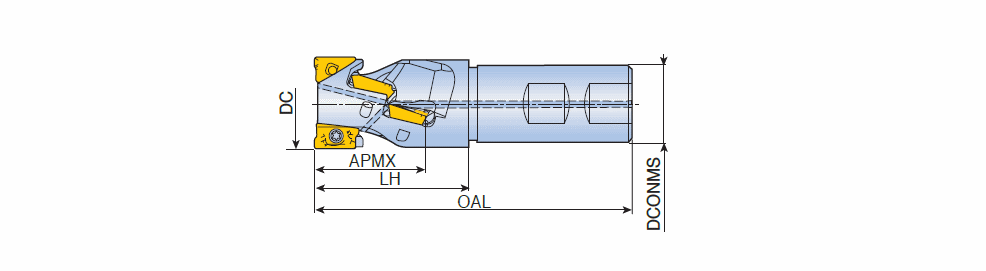 TaeguTec Cutting Tools - Metal Working Tools - Milling & Solid End mills - - TEF-W-AP17